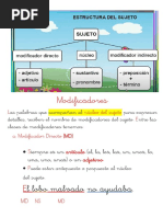 Ejemplos de Modificadores Directos e Indirectos | PDF | Asunto ...
