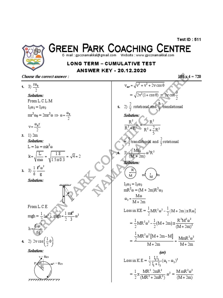 Long Term - Cumulative Test ANSWER KEY - 20.12.2020: 2v cos 2 θ 2 7 5 7 ...
