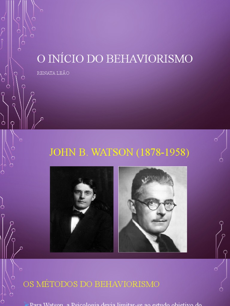 O Início Do Behaviorismo | PDF | Behaviorismo | Comportamento