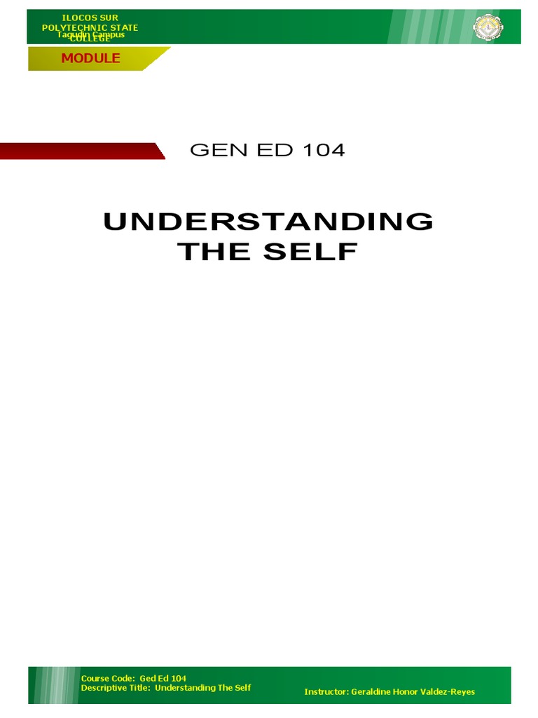 Understanding The Self: Gen Ed 104 | PDF | Oedipus Complex | Philosophy ...