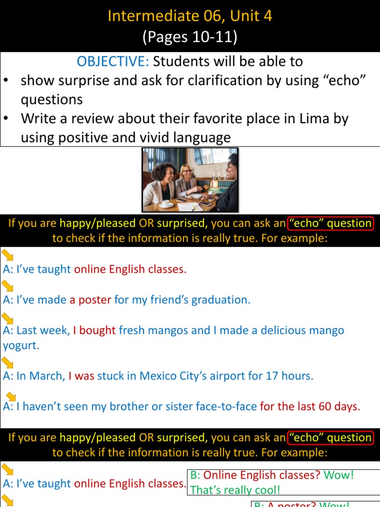 I06-Unit-4-Ppt5 192316 0 | PDF | Question | Verb
