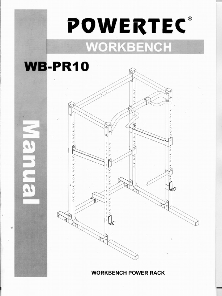 Powertec Workbench Power Rack WB-PR10 Manual | PDF