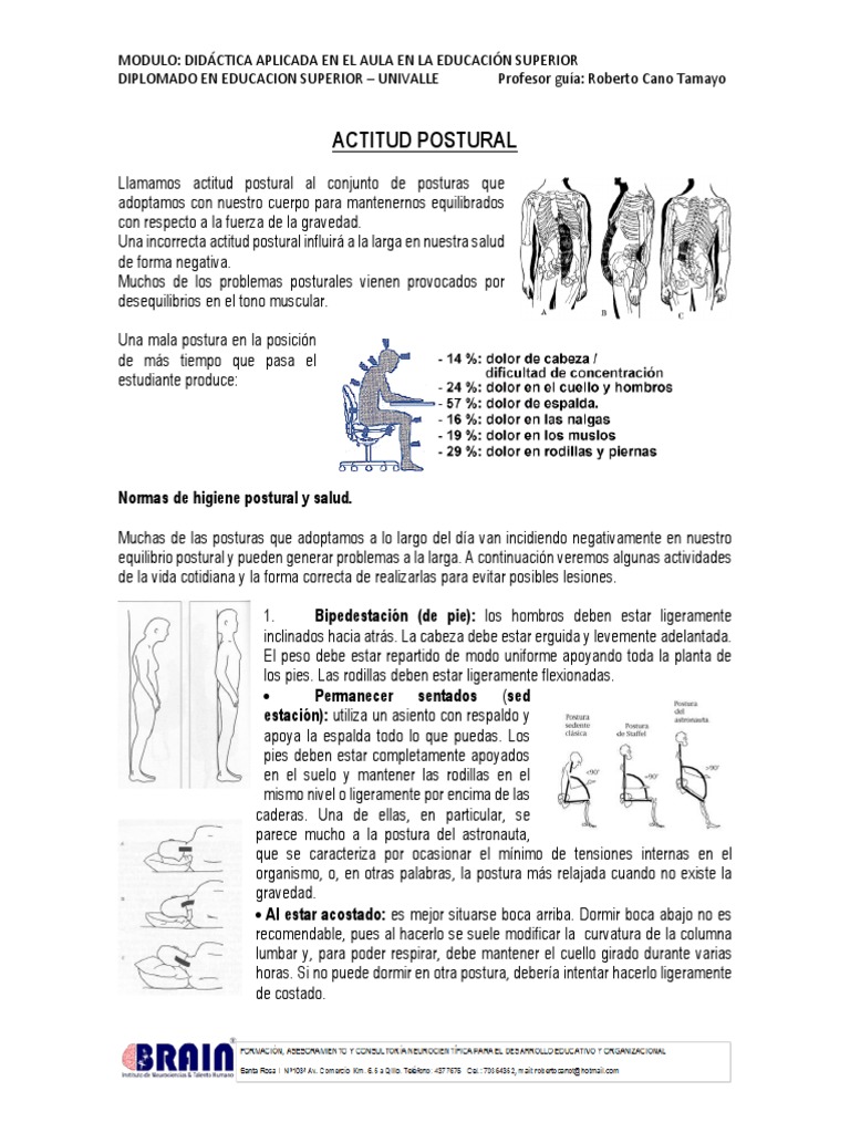 Actitud Postural | PDF | Rodilla