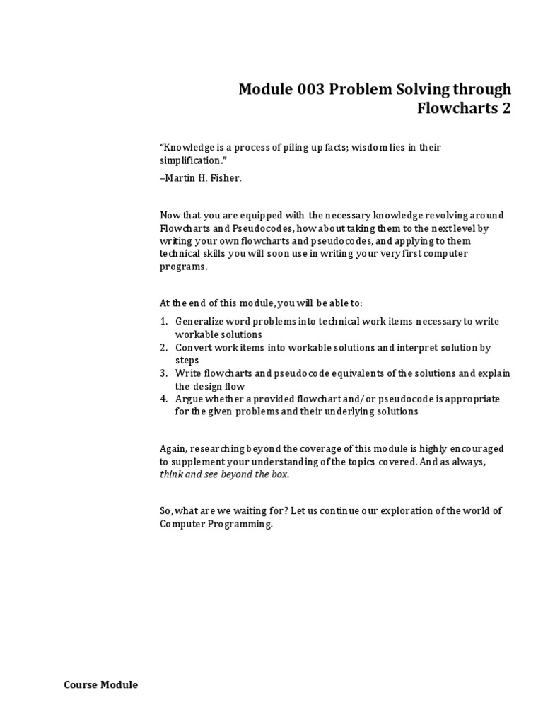 W3 Module Problem Solving Through Pdf String Computer Science 5390