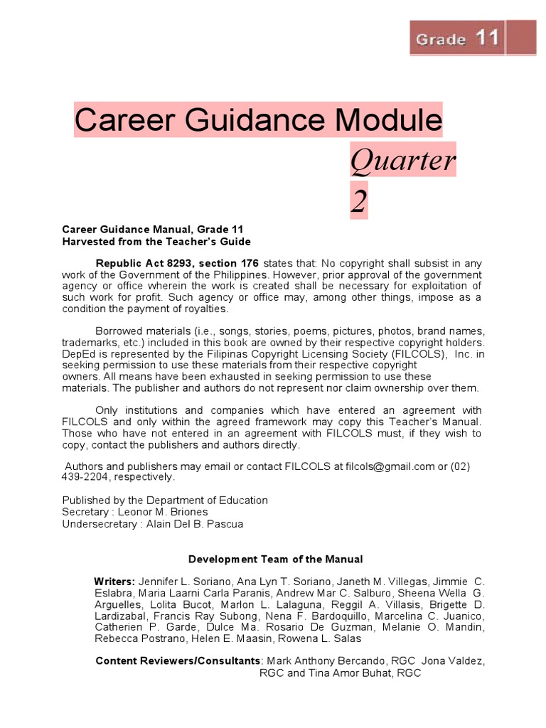 CGP Grade 11 Module 1 and 2 | PDF | Vocational Education | Sales