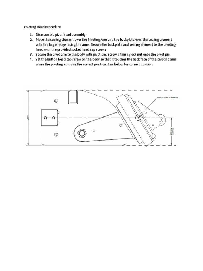 Pivoting Head Assembly Instructions | PDF | Career & Growth
