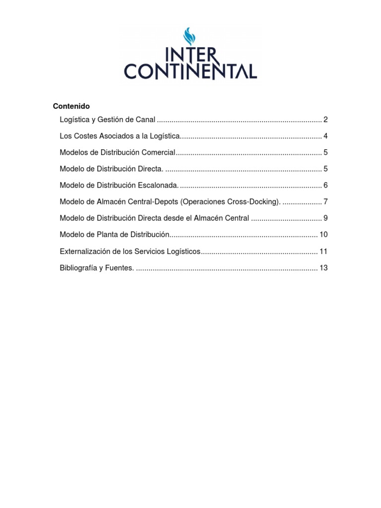 Modelos de Distribución Logística Eficientes | PDF | Logística ...