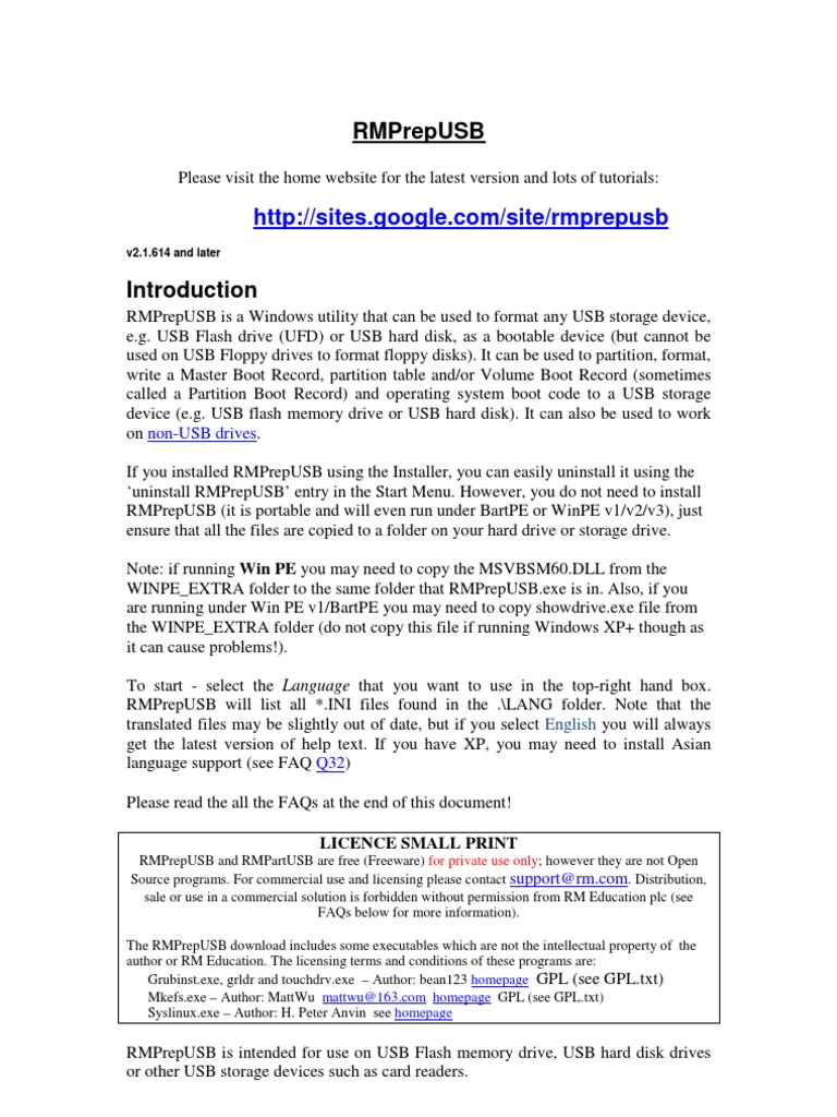 RMPrep USB | PDF | Bios | Booting