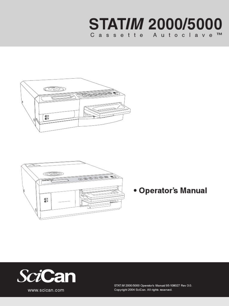 SciCan Statim 2000-5000 - User Manual | PDF | Informatique et ...