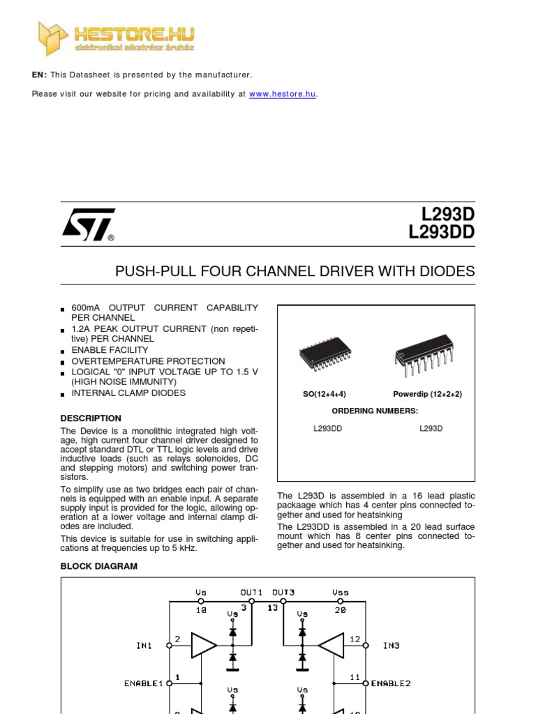 Push-Pull Four Channel Driver With Diodes | PDF | Logic Gate ...