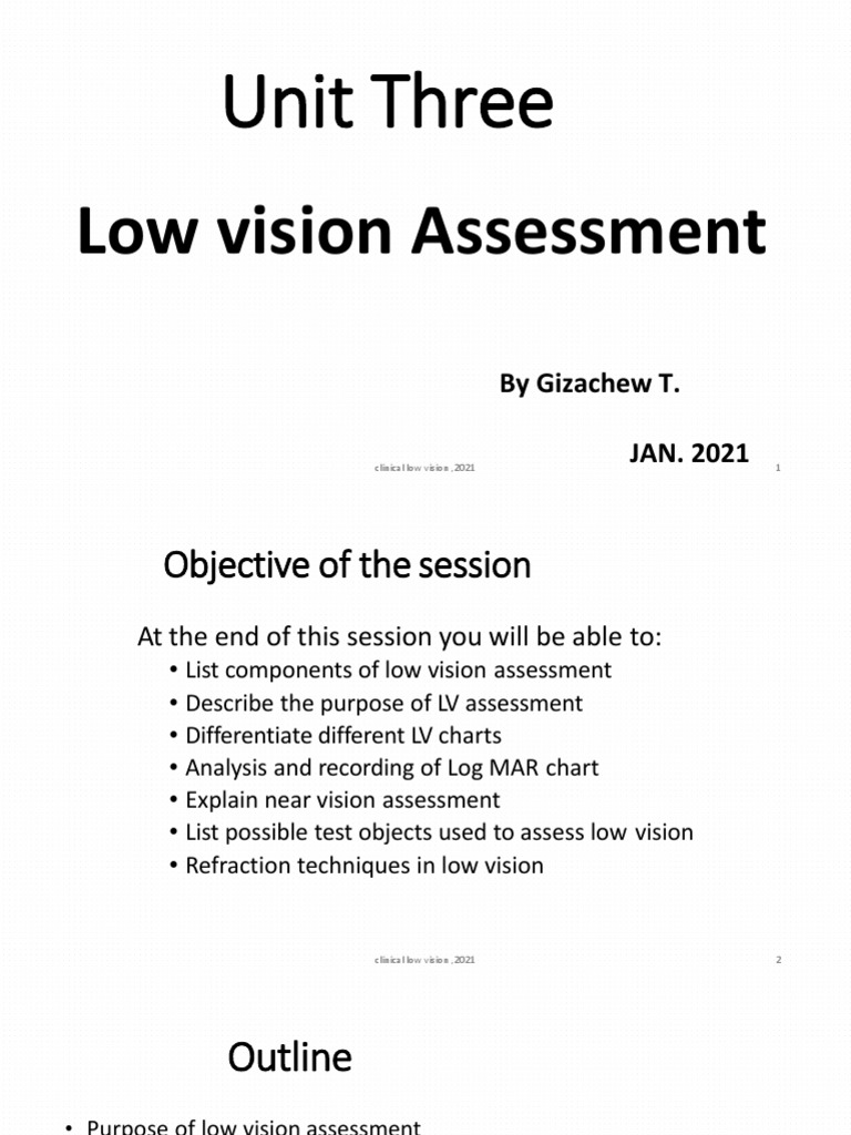 CLV, VF Assessment 2021 | PDF | Contrast (Vision) | Visual Acuity