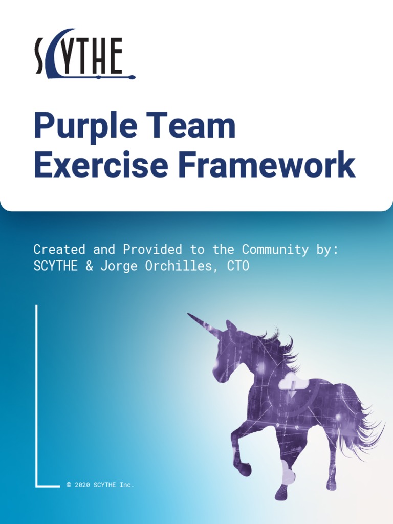 SCYTHE Purple Team Exercise Framework | PDF | Computer Security | Security