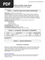 Hydrochloric Acid 33% Safety Data Sheet | PDF | Water | Combustion