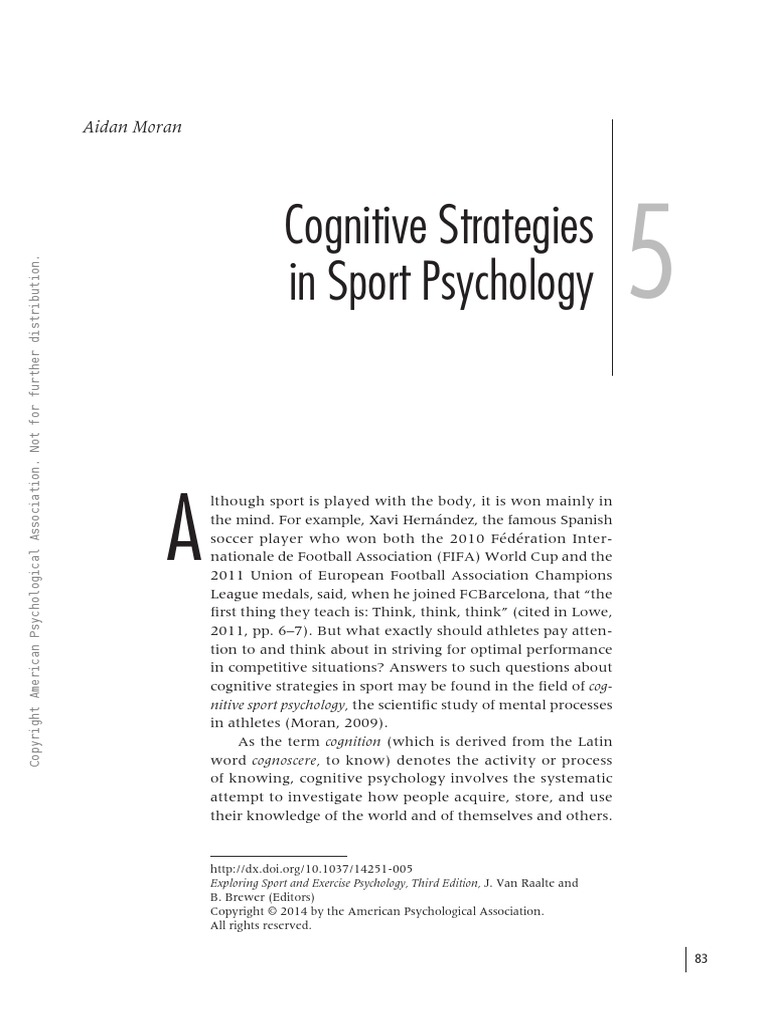 Cognitive Strategies in Sport Psychology | PDF | Cognitive Psychology ...