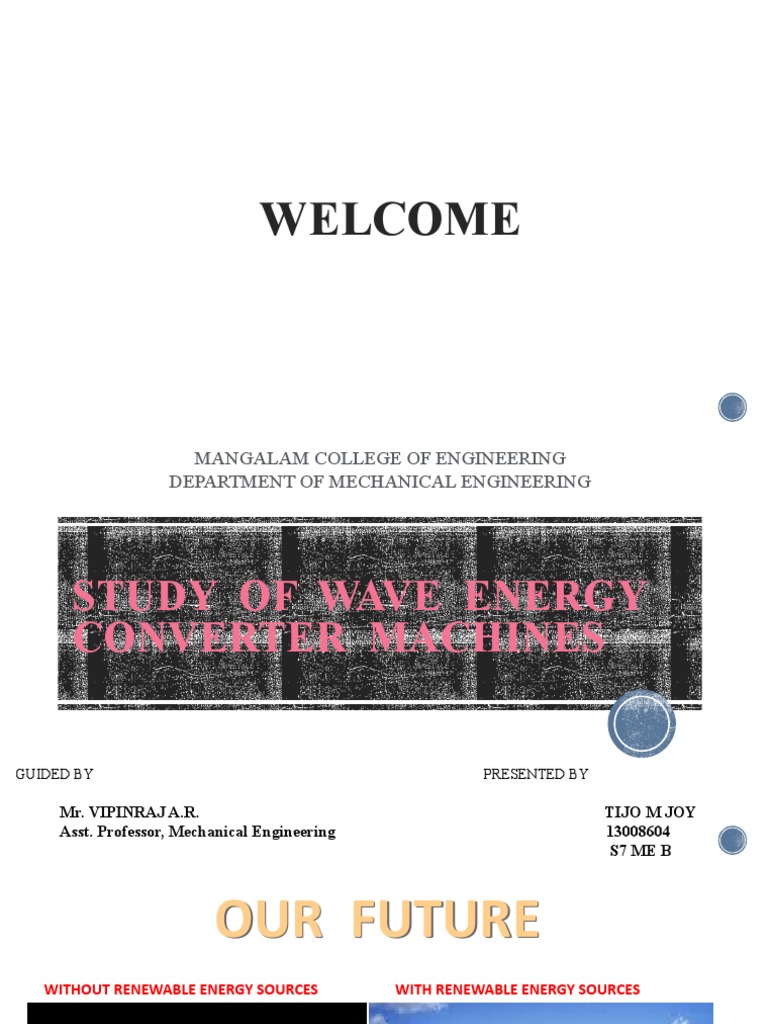 Wave Energy Converters MOD | PDF | Engines | Electric Generator