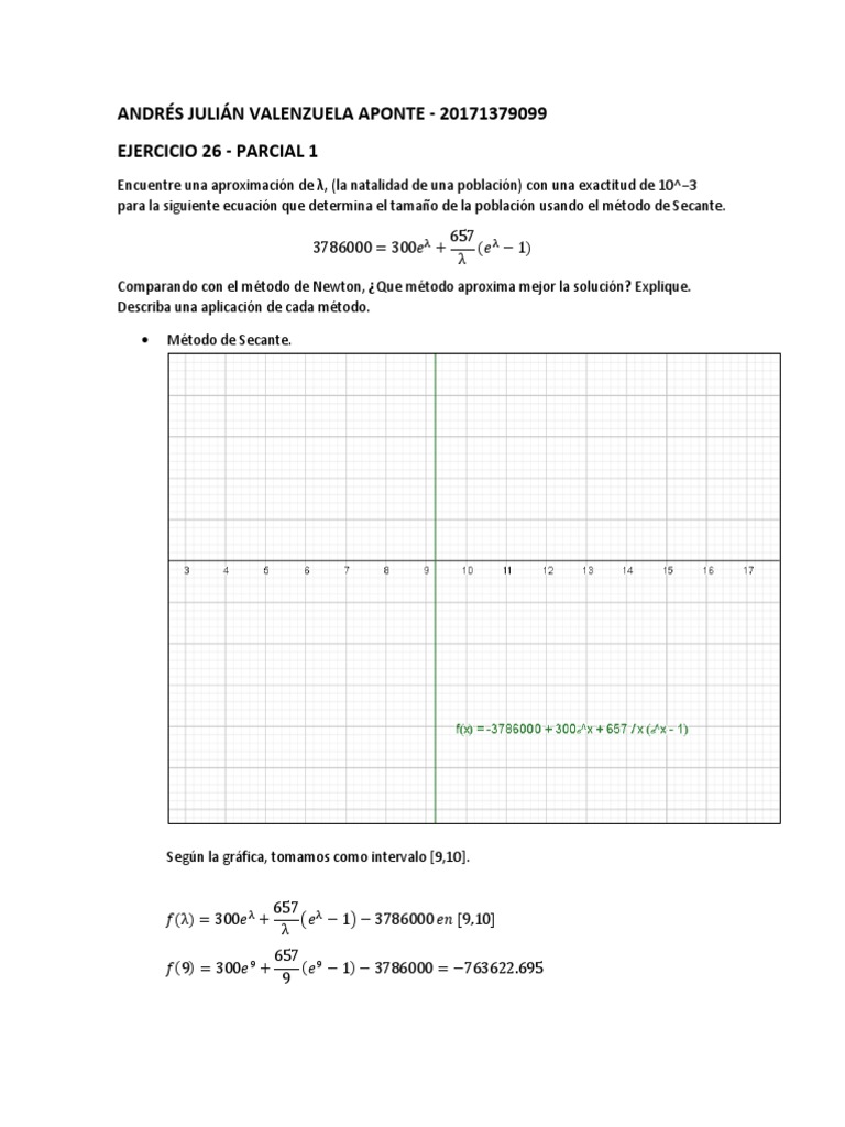 Parcial Metodos Numericos | PDF | Fases de la materia | Física Matemática