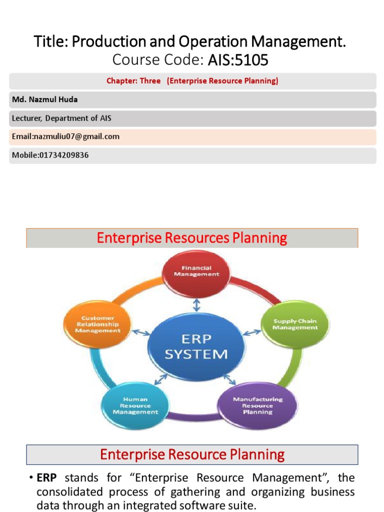 Chapter - 3 | PDF | Enterprise Resource Planning | Business