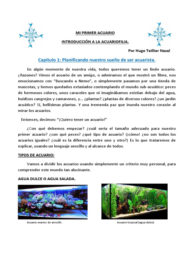 Guía para Tu Primer Acuario | PDF | Acuario | Agua