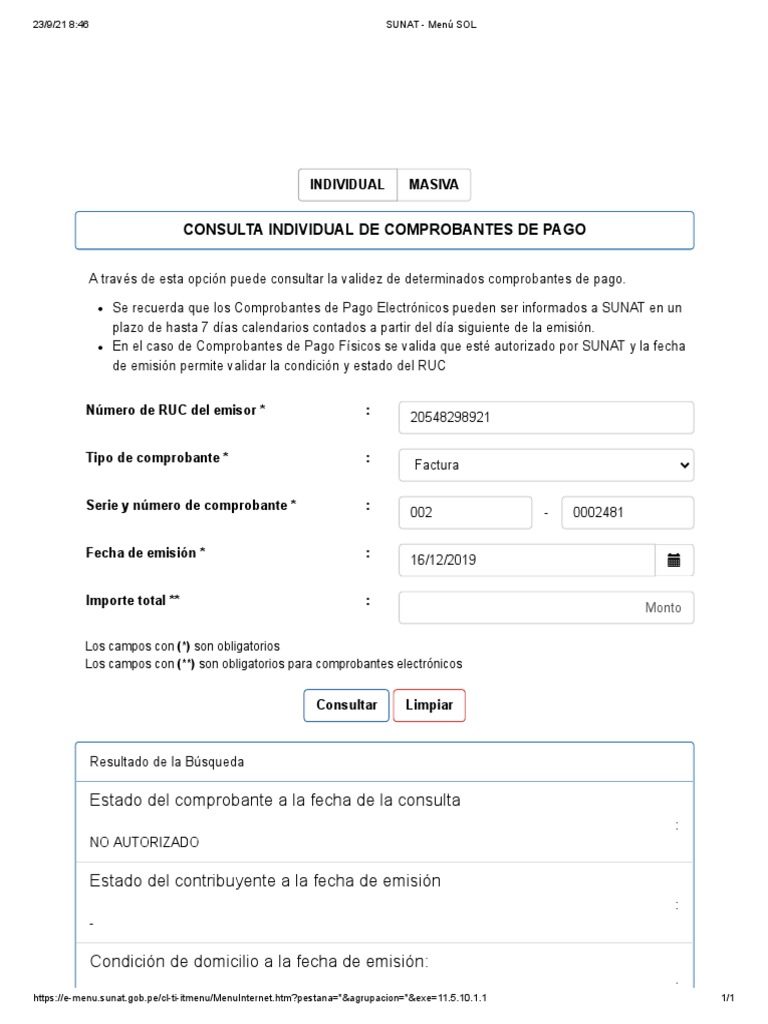 Consulta de Factura Rodillo Liso Consorcio Yeshi | PDF