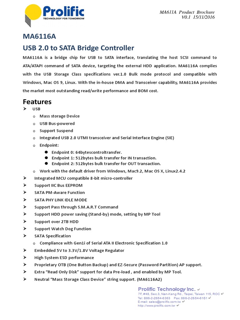 MA6116A Product Brochure | PDF | Computers