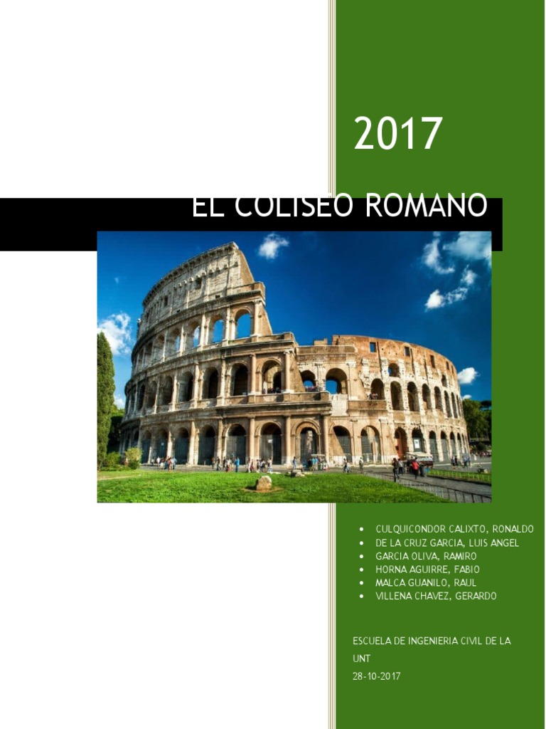 Estructura y materiales del Coliseo Romano | PDF | Bóveda (Arquitectura ...