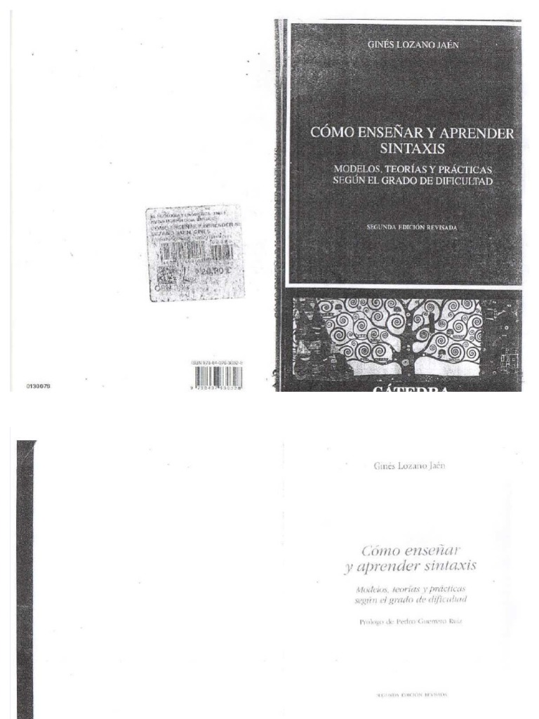 Como Ensenar y Aprender Sintaxis Gines Lozano Jaen PDF | PDF