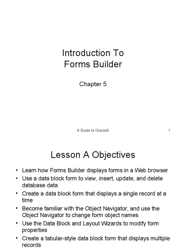 Introduction To Forms Builder | PDF | Business | Databases
