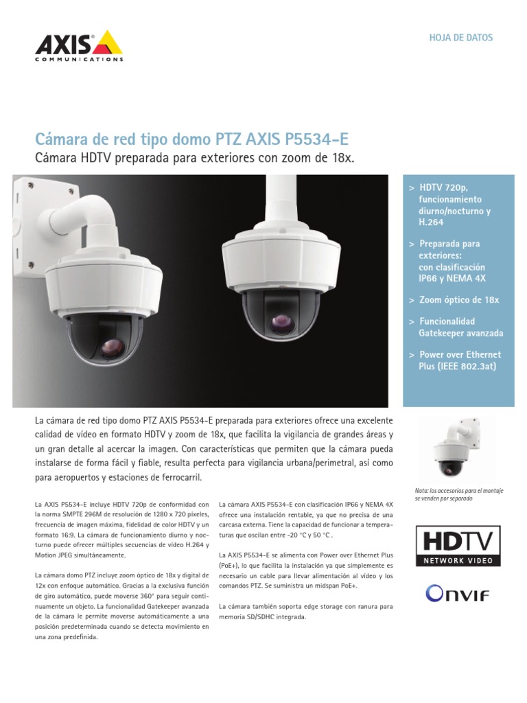 Instrucciones De Seguridad. Axis P5534-E, P5512–E, P5532-E – AQAN