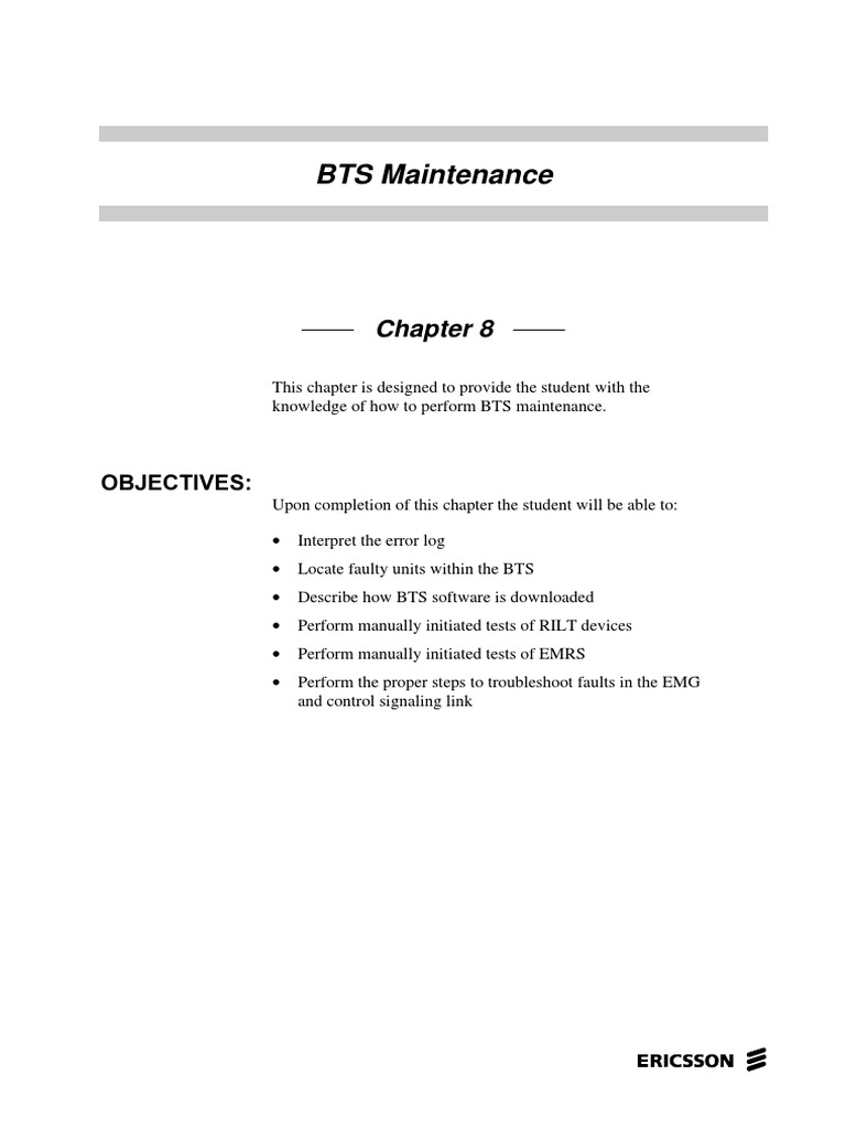 BTS Maintenance | PDF | Computer Engineering | Computing