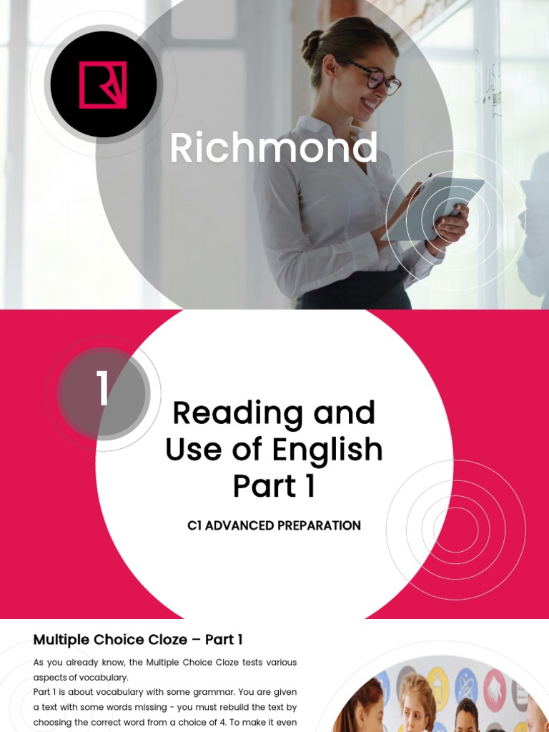 Session 5 - C1 Advanced Reading Use of English Part 1 | PDF | Multiple ...