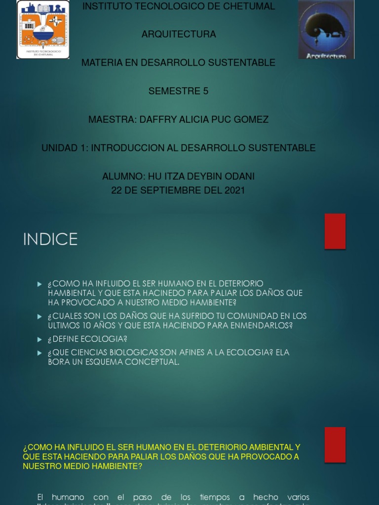 Rubrica 2.1 Hu Itza Deybin Odani | PDF | Ecología | Ecosistema