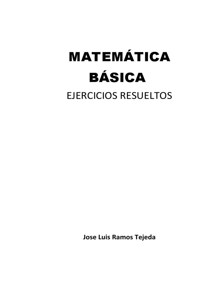 Libro Matematica Basica - OK | PDF | Intervalo (Matemáticas ...