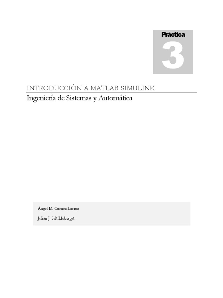 PrCctica 3 IntroducciUn Al Matlab Simulink | PDF | Matlab | Macro (informática)