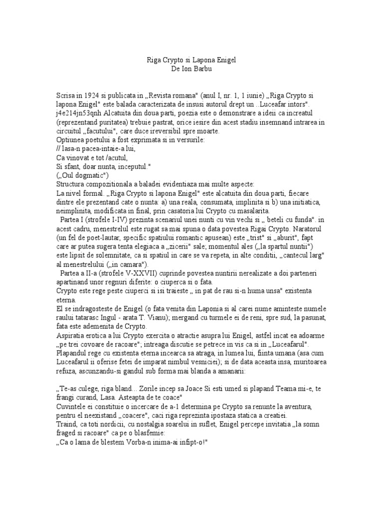 Riga Crypto Si Lapona Enigel | PDF