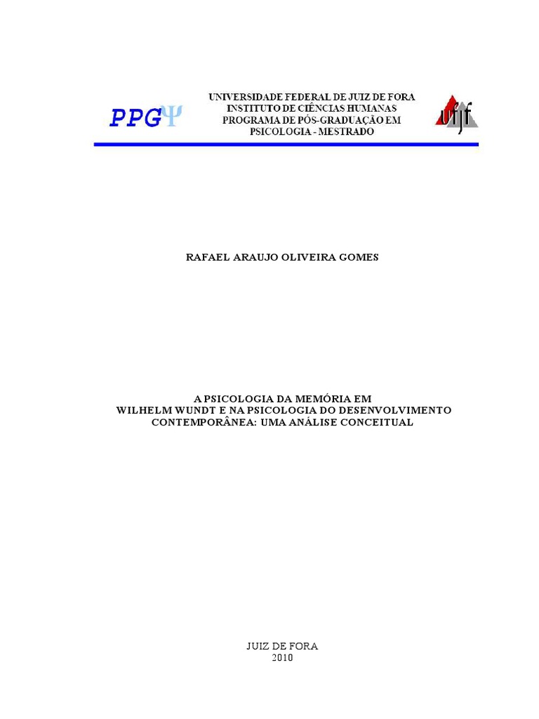 Psicologia Da Memoria Pdf Psicologia Science