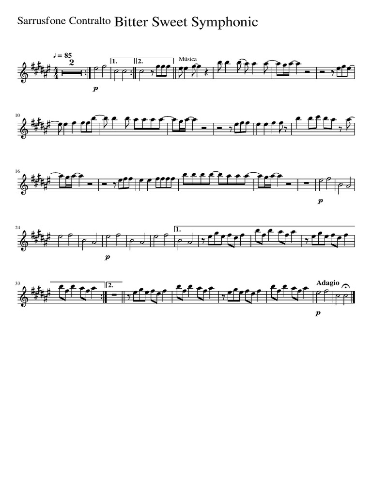 Sarrusfone Contralto Sheet Music | PDF
