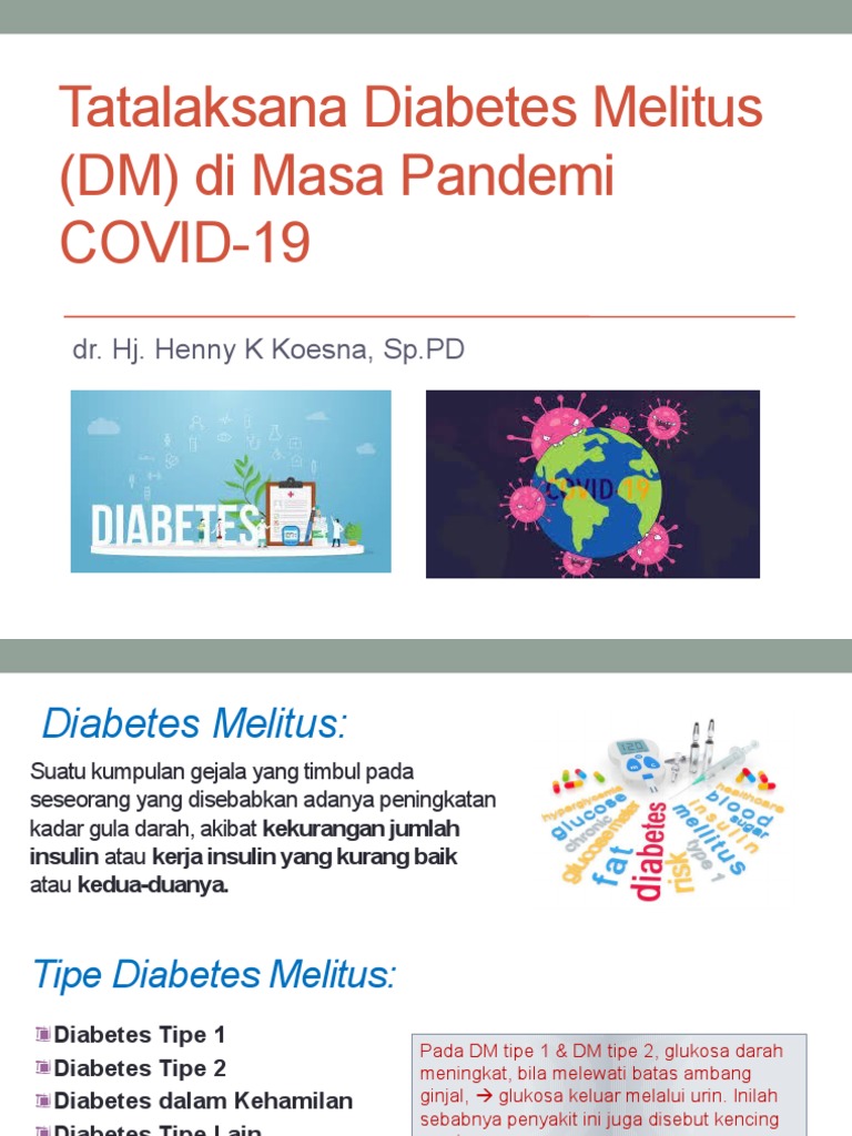 Tatalaksana DM Di Masa Pandemi Covid-19 - Dr. Henny, SP - PD | PDF