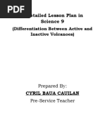 Detailed Lesson Plan in | PDF | Volcano | Types Of Volcanic Eruptions