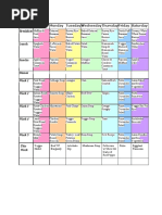 Weekly Cycle Menu Template | PDF | Salad | Foods