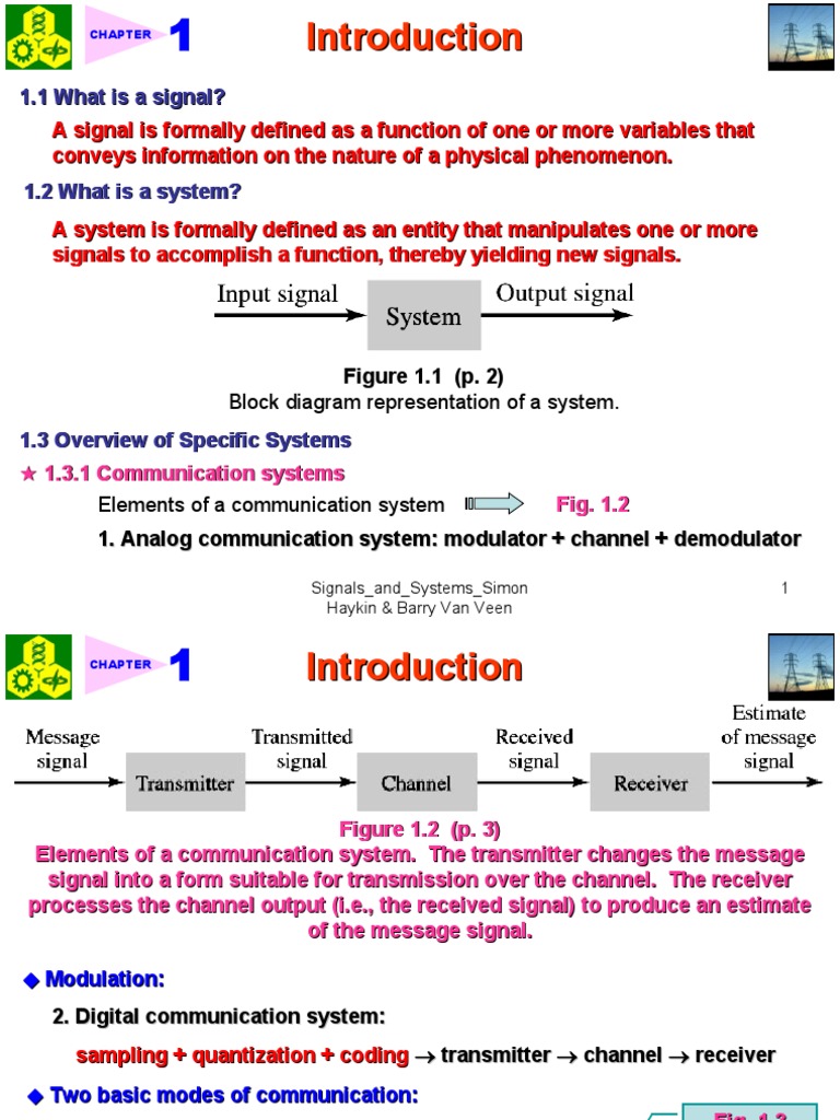 1.1 What Is A Signal?: Block Diagram Representation of A System | PDF ...