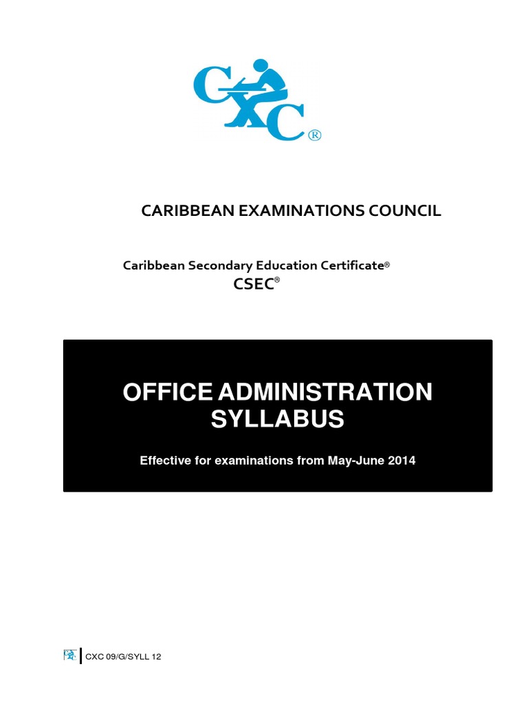 CSEC Office Administration | PDF | Mail | Test (Assessment)