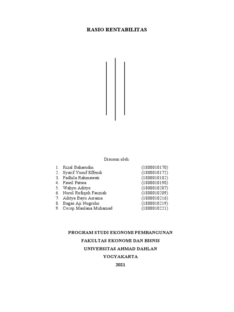 Kelompok 2 - Manajemen Perbankan - Rasio Rentabilitas | PDF