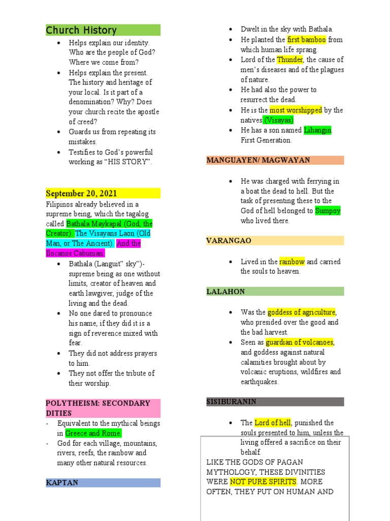 Church History | PDF | Religious Belief And Doctrine | Mythology