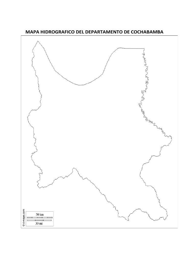Mapa Hidrografico Del Departamento de Cochabamba | PDF