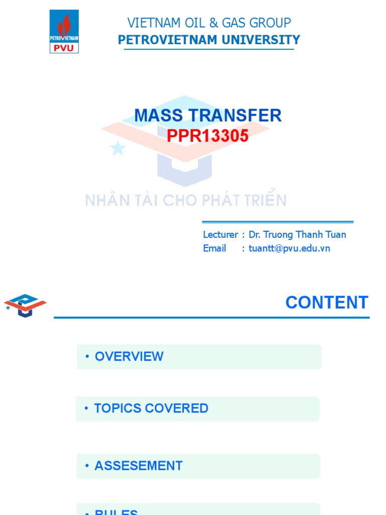 Introduction - MassTransfer and Chapter 1 - Gui18sept21 | PDF ...