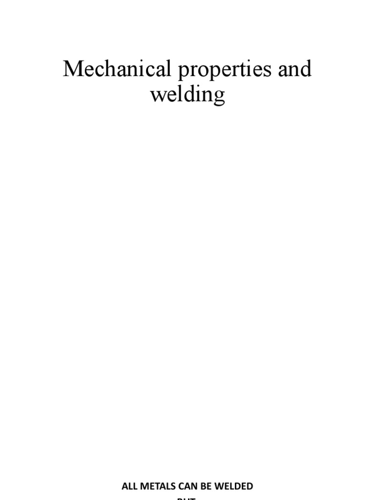 Key Mechanical Properties of Metals | PDF