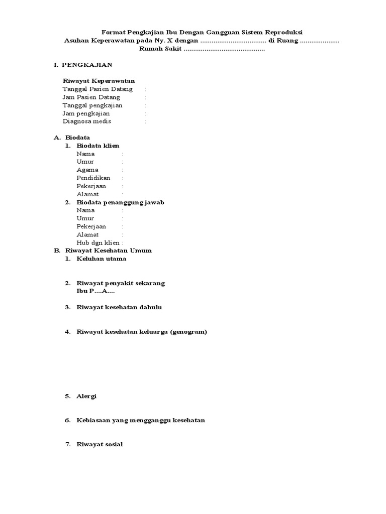 Format ASKEP Gangrep | PDF | Kesehatan Holistik