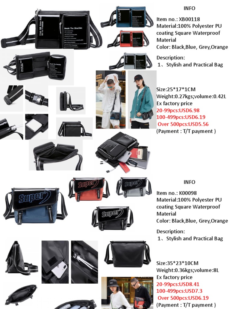 Super Five Backpack Catalogue 20210120 | PDF | Consumer Goods | Freight ...
