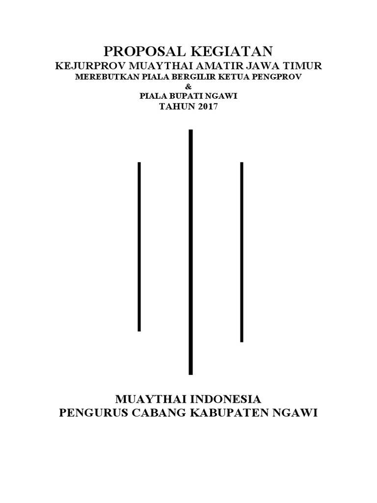 Proposal Kegiatan Kejurprov Muaythai Ama | PDF