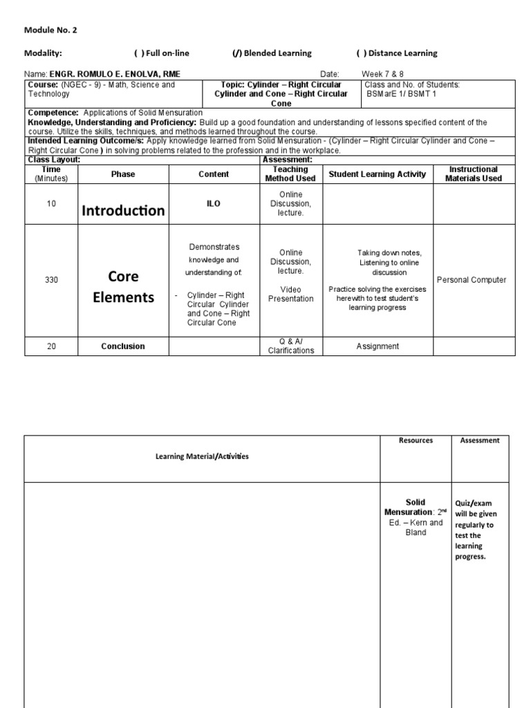 NGEC 9 - MODULE 2 - Week 7 & 8 (2021 - 2022) | PDF | Learning | Lecture